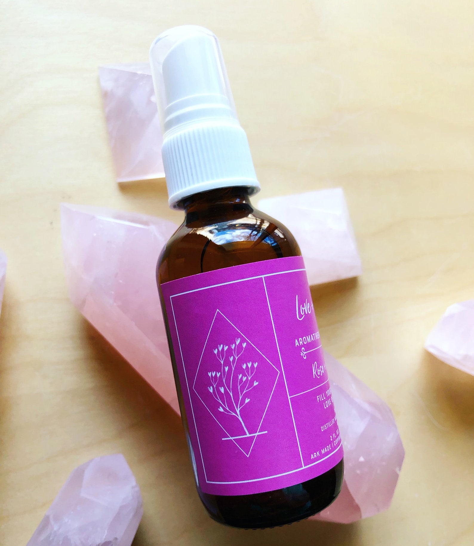 Love Comfort Aromatherapy Spray Rose Rose Quartz Room - Etsy