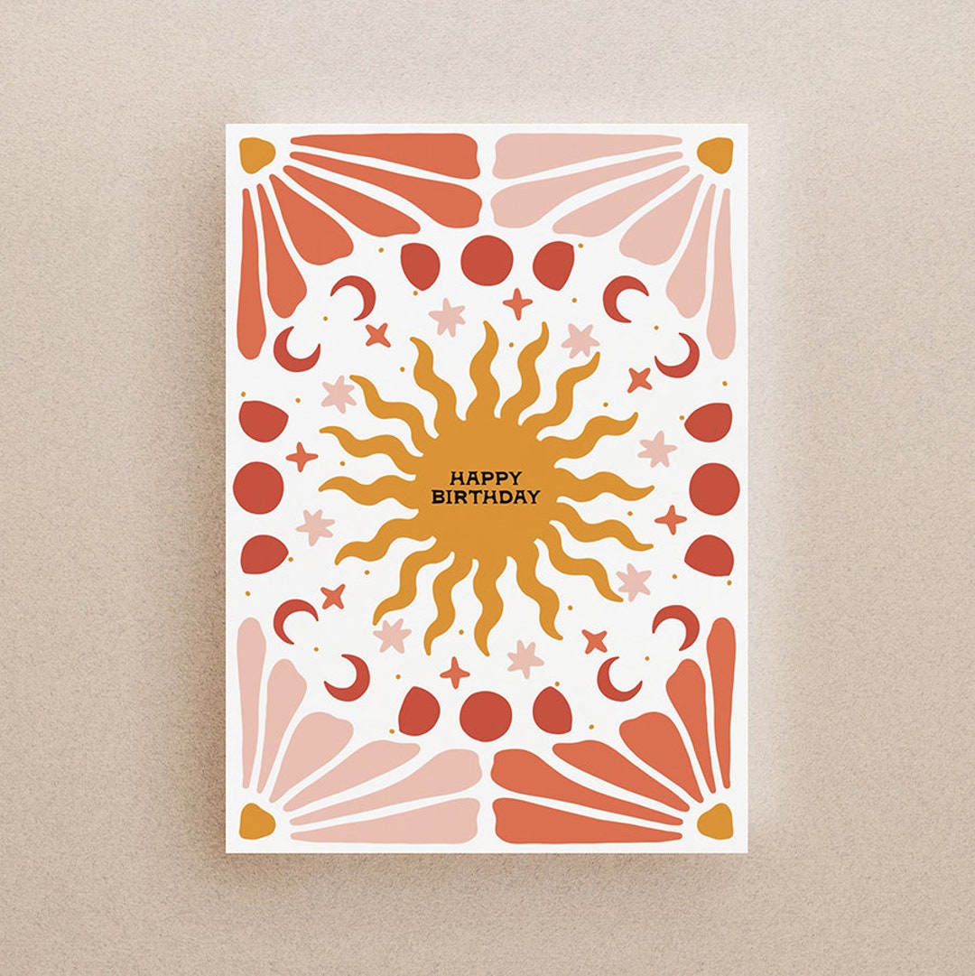 Sunny Birthday Greeting Card - Etsy