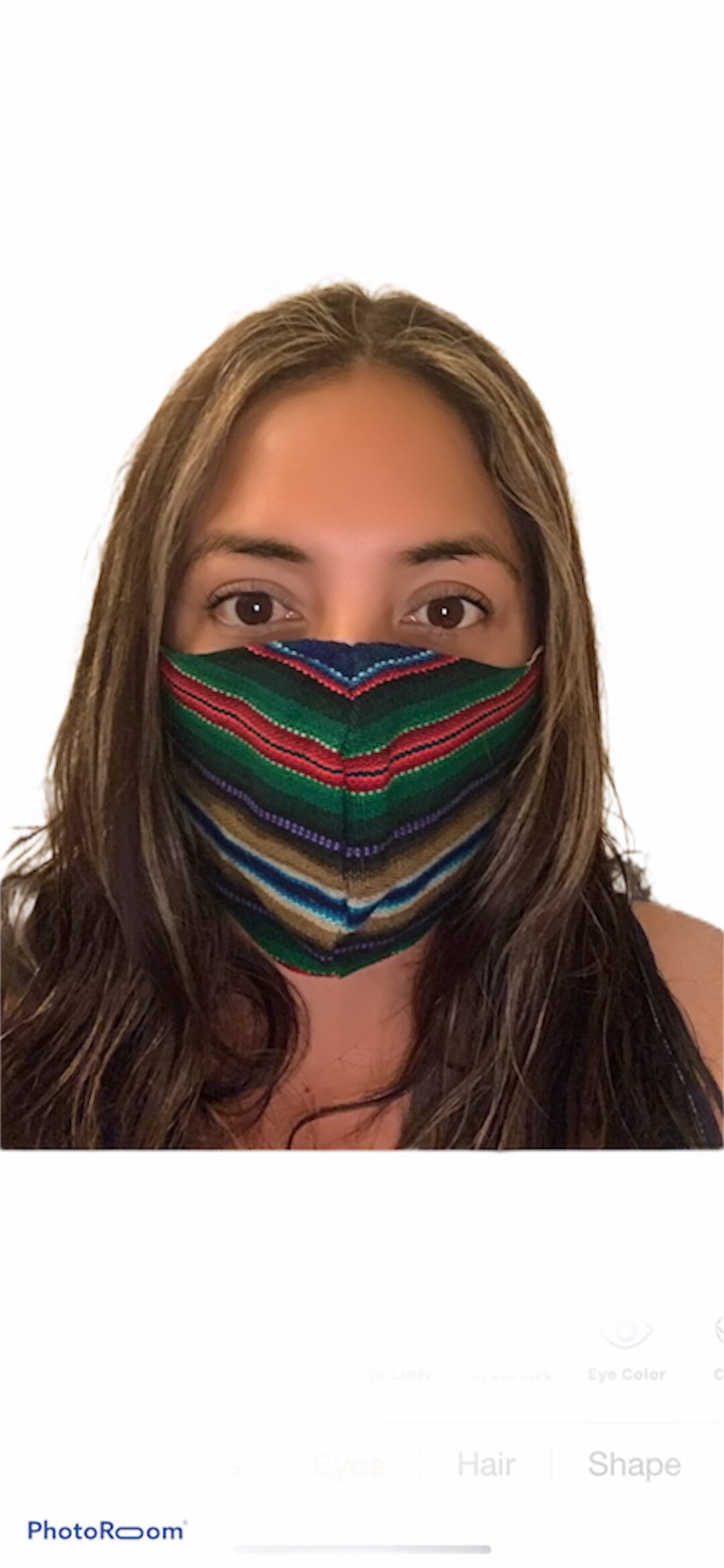 Manta Face Mask / Green Stripes - Etsy