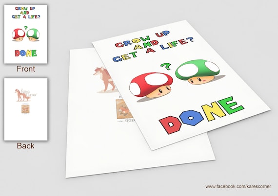 Grow Up And Get A Life Mario