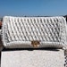 Crochet Purse White Wedding Bag Flap Bag Crochet Shoulder Bag Wedding ...