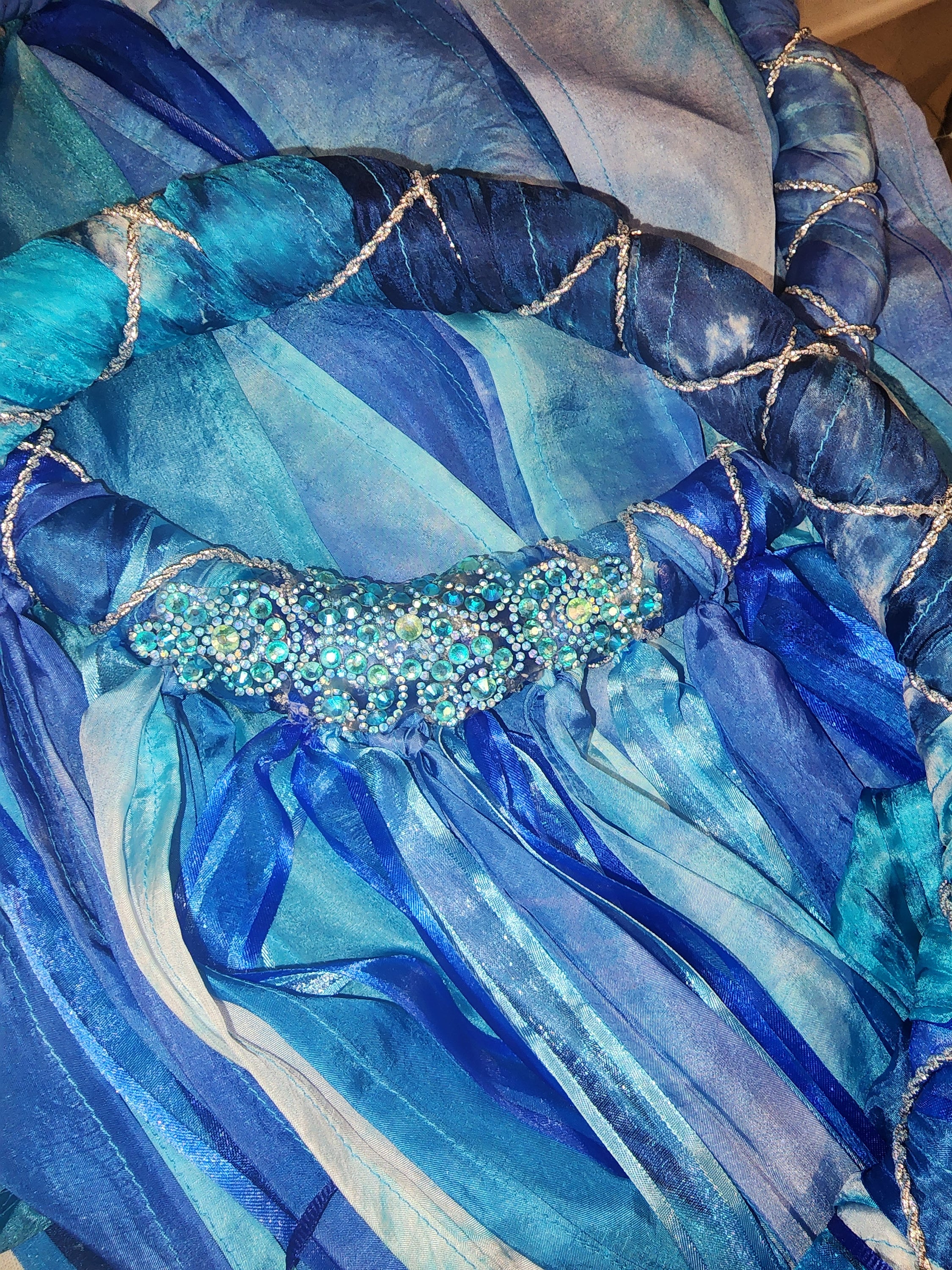 Beautiful Blue Silk Dyed Hoop for Worship Dancing - Etsy