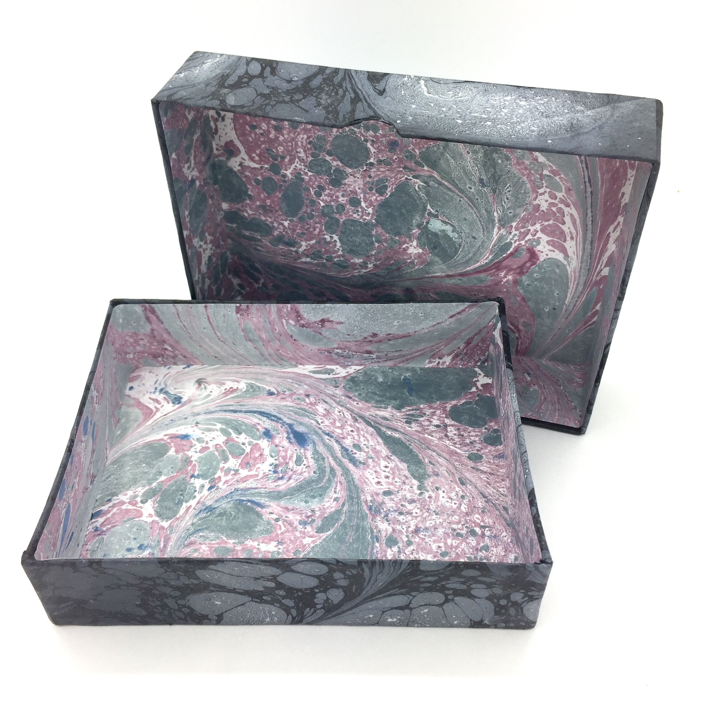 Caja de papel de mármol a mano cielo nocturno - Etsy España