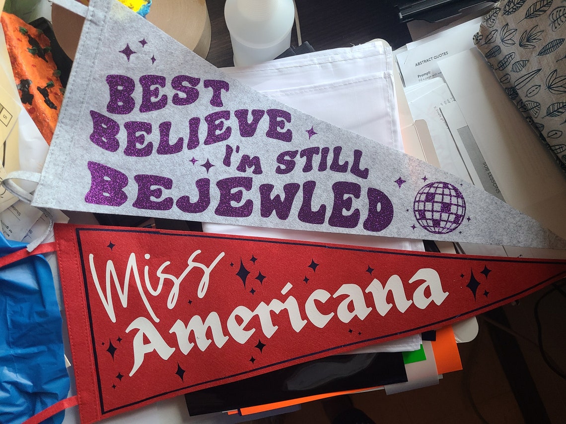 Lyric Inspired Pennant Flags - Etsy