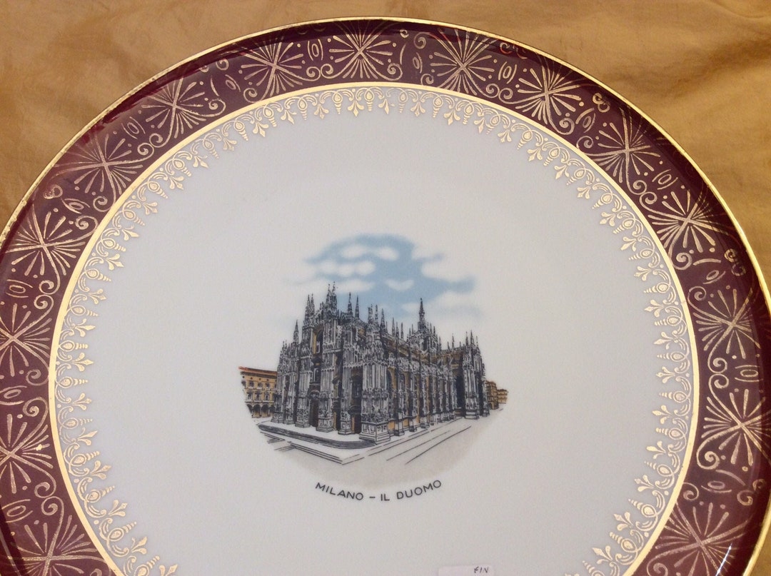 Milan Cathedral Bavaria Dish / Milan Cathedral Souvenir Plate - Etsy
