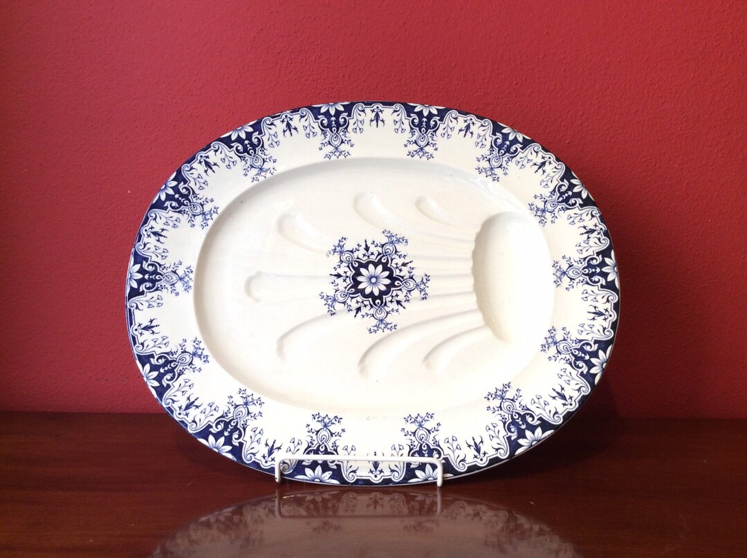 Jules Vieillard Bordeaux Large Meat and Gravy Platter / Spectacular ...