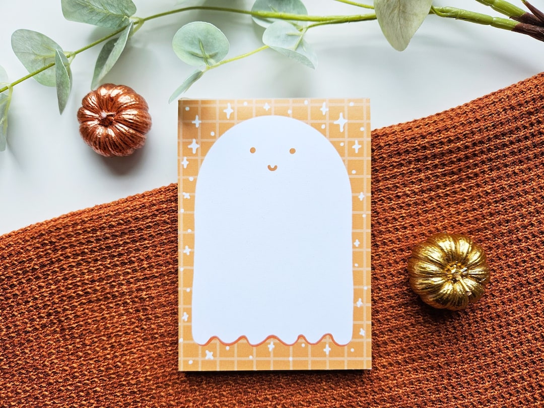 Notepads Autumn Halloween Ghost Memo Pads Spooky Notes Spooky to Do ...
