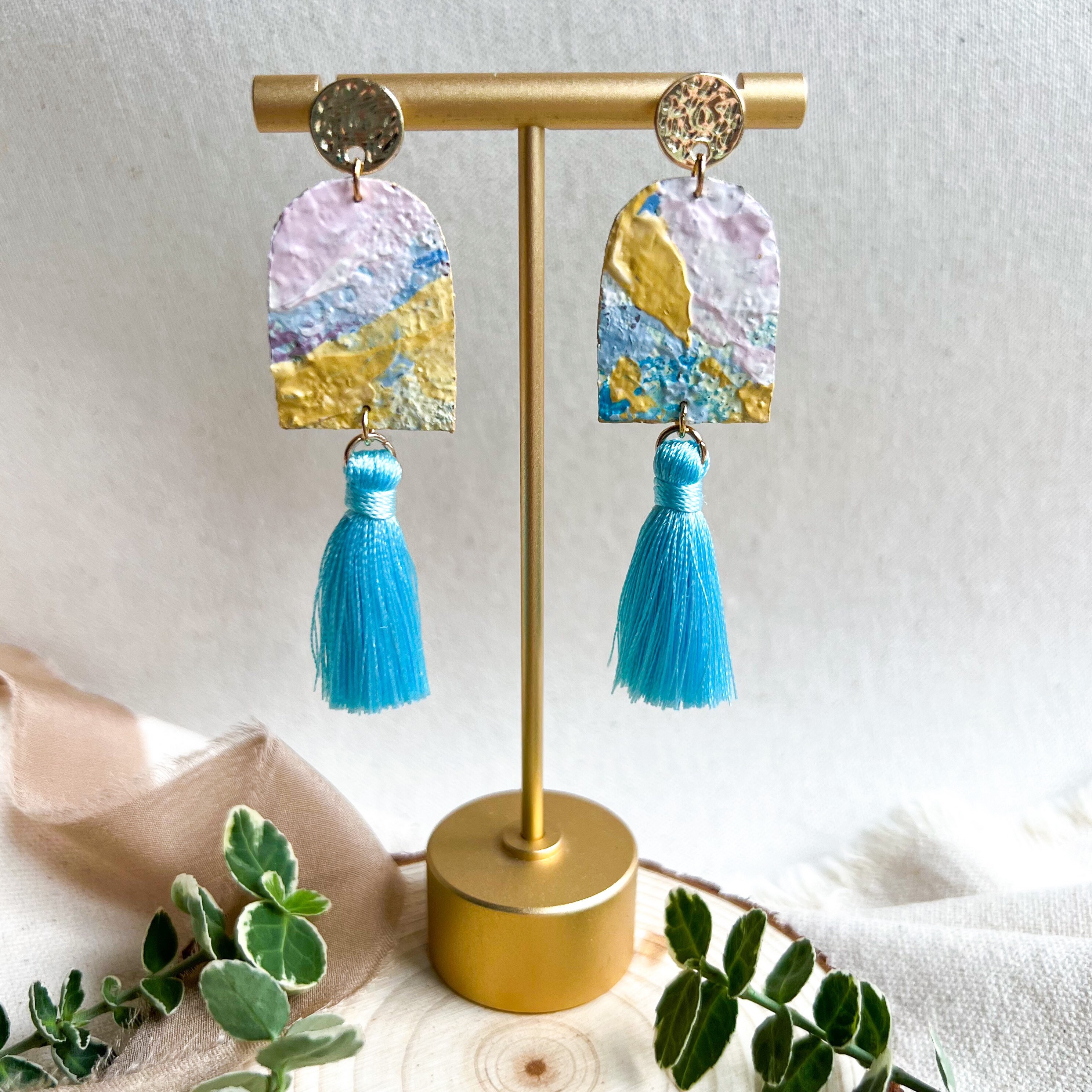 Playful Tassel Earrings Lightweight Earrings Tassel - Etsy