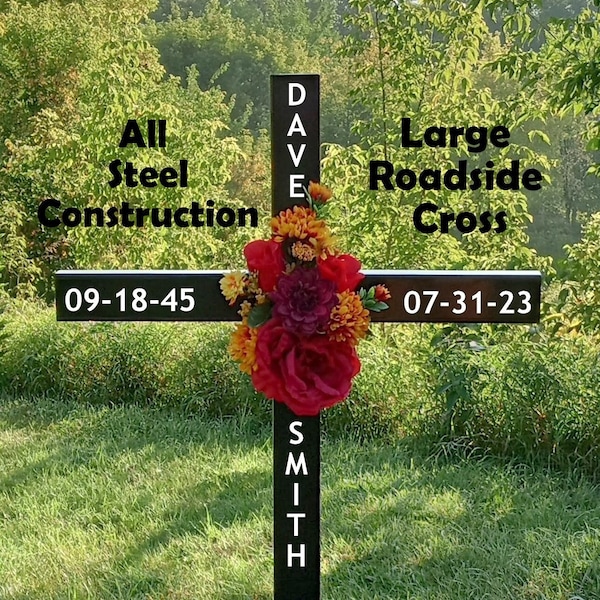 Roadside Memorial Cross - Etsy