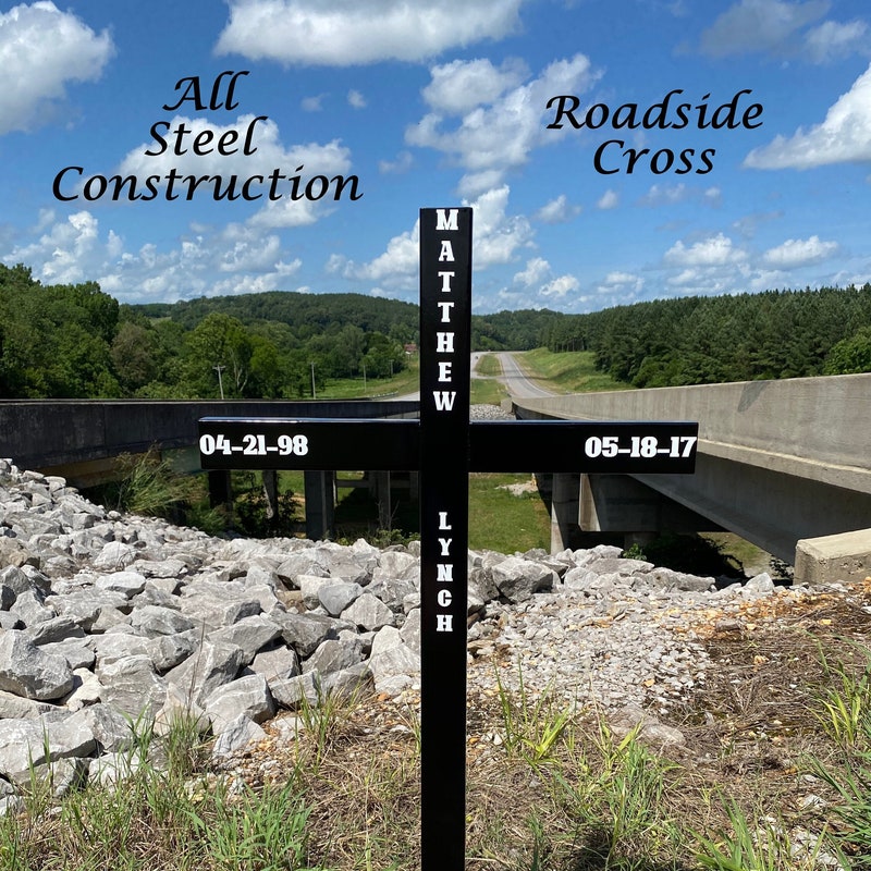 Roadside Memorial Cross - Etsy