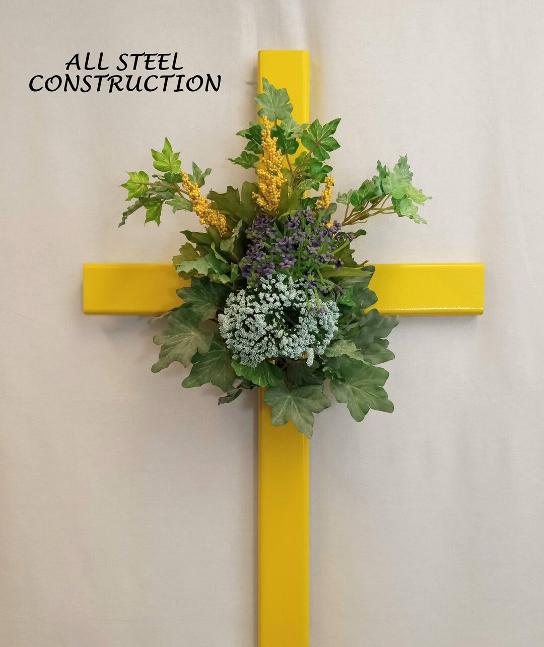 STEEL Memorial Cross// Roadside Cross// Grave Site Cross// - Etsy