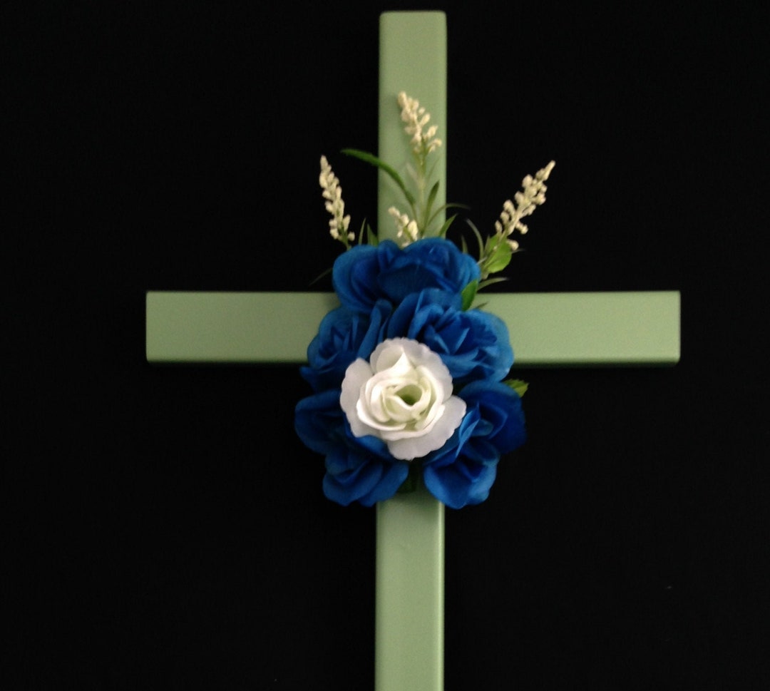 STEEL Memorial Cross// Roadside Memorial Cross// Cemetery - Etsy