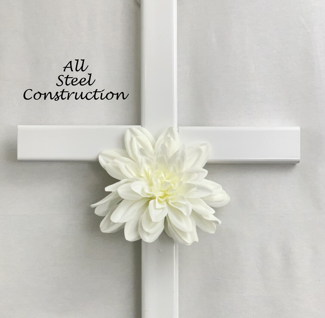 STEEL Personalized Memorial Cross// Memorial Cross// Cemetery Cross ...