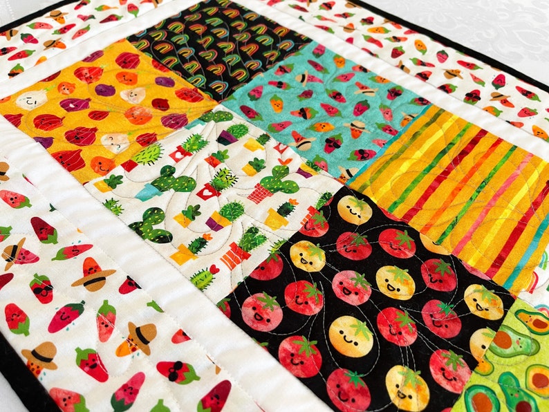 Hot Chili Quilted Table Runner Pepper Quilted Coffee Table - Etsy Ireland