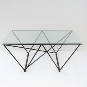Glass Coffee Table Rebar Coffee Table Living Room Table - Etsy