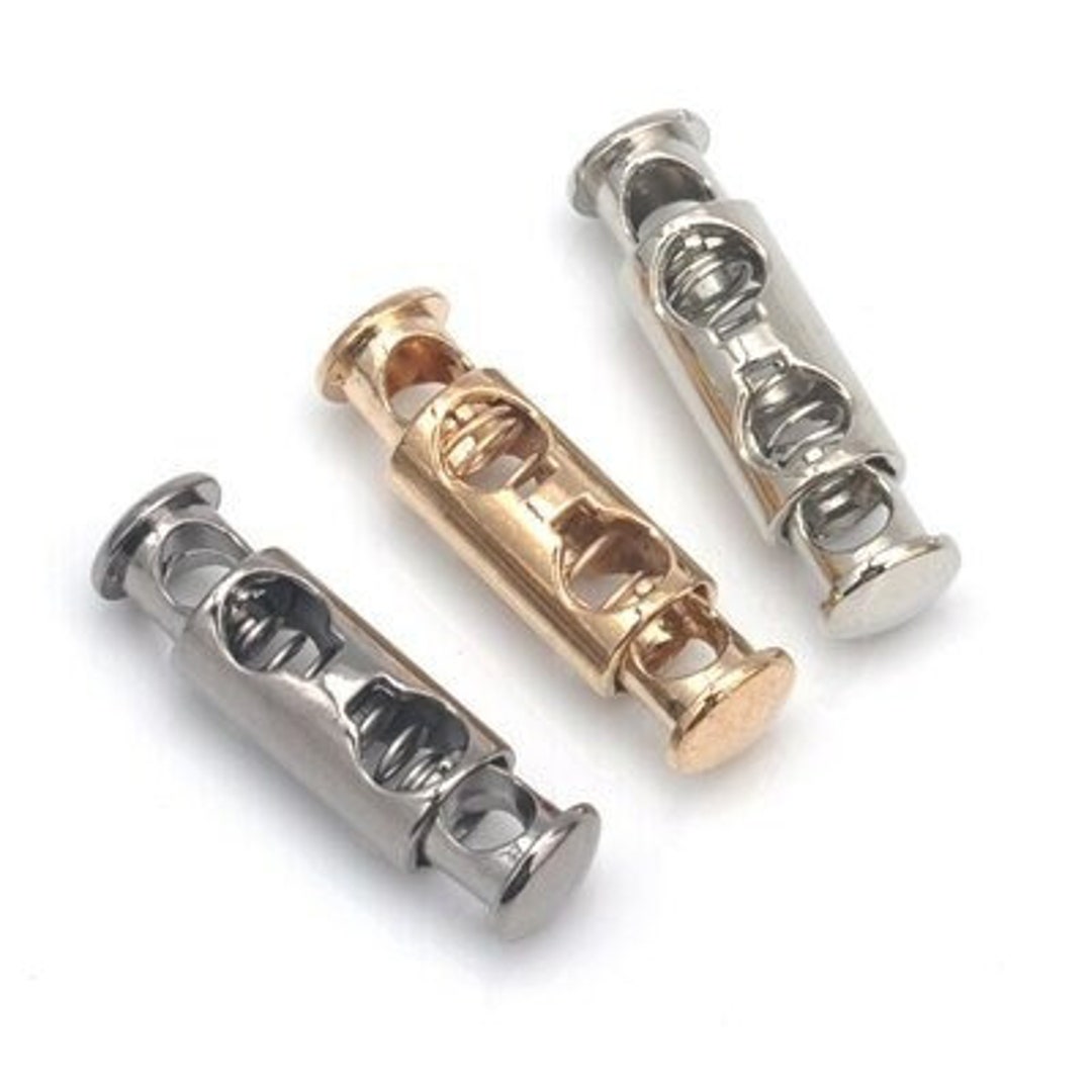 Nickel Toggles Cord Stopper Two Holes 4mm - Etsy