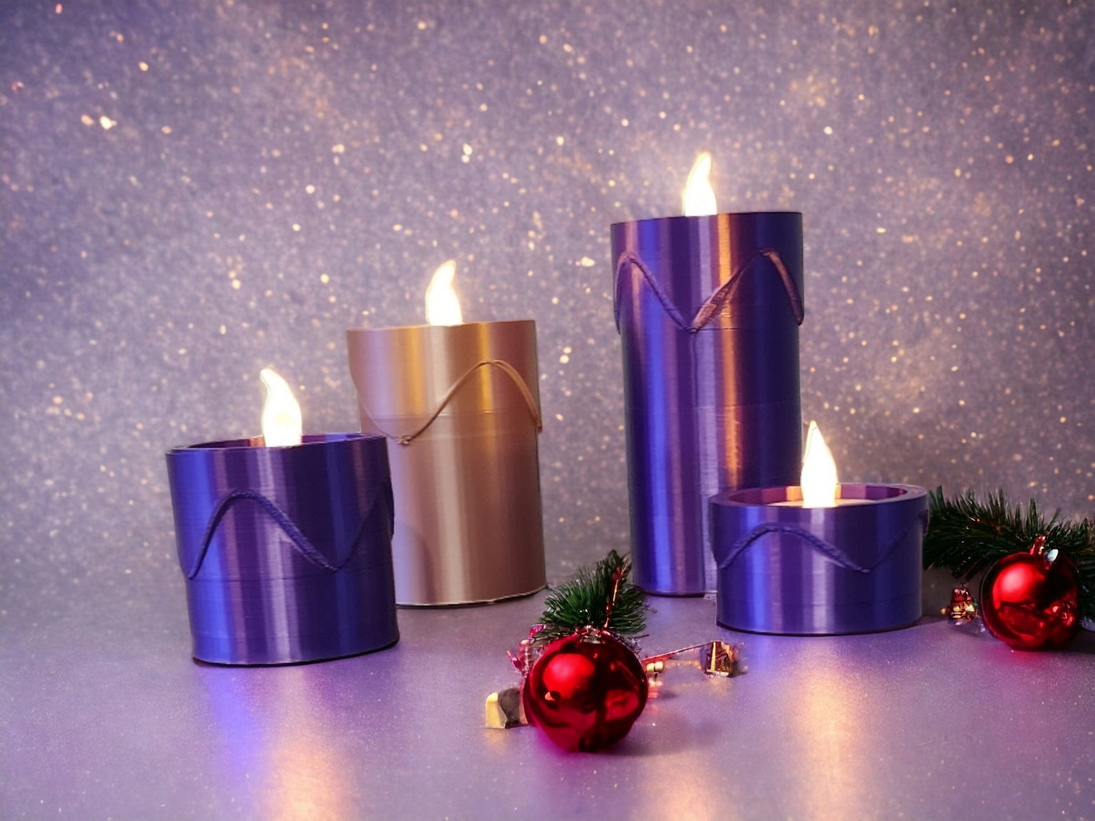 Advent Candles Tealights 3d-printed - Etsy
