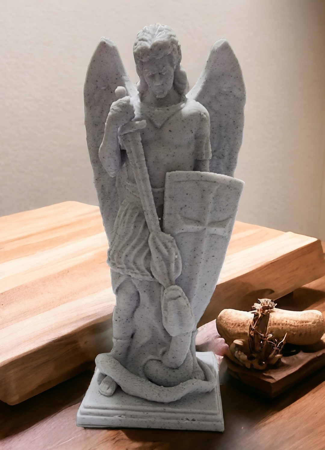 Saint Michael Statue 3d Printed Catholic Statue - Etsy