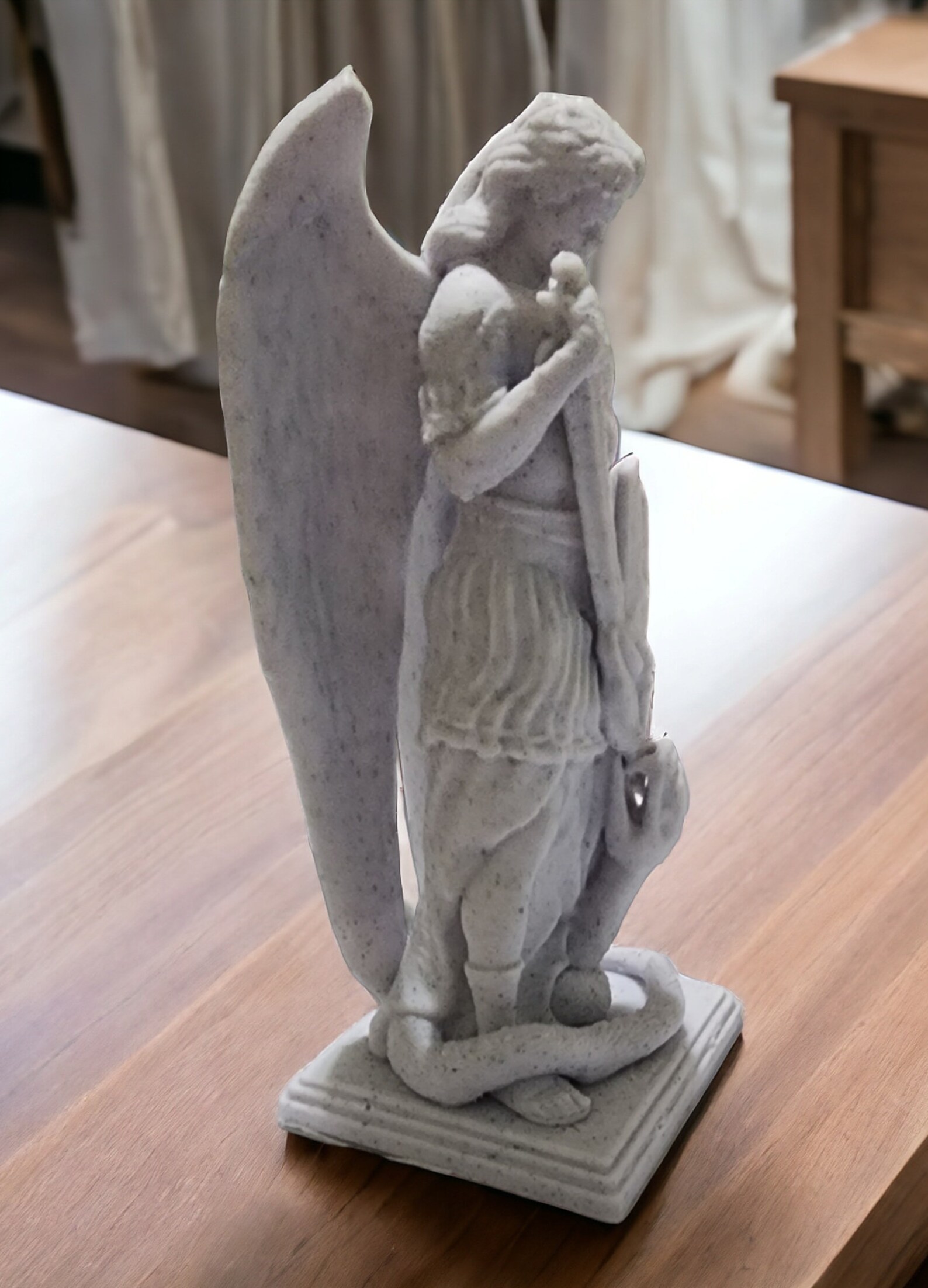 Saint Michael Statue 3d Printed Catholic Statue - Etsy