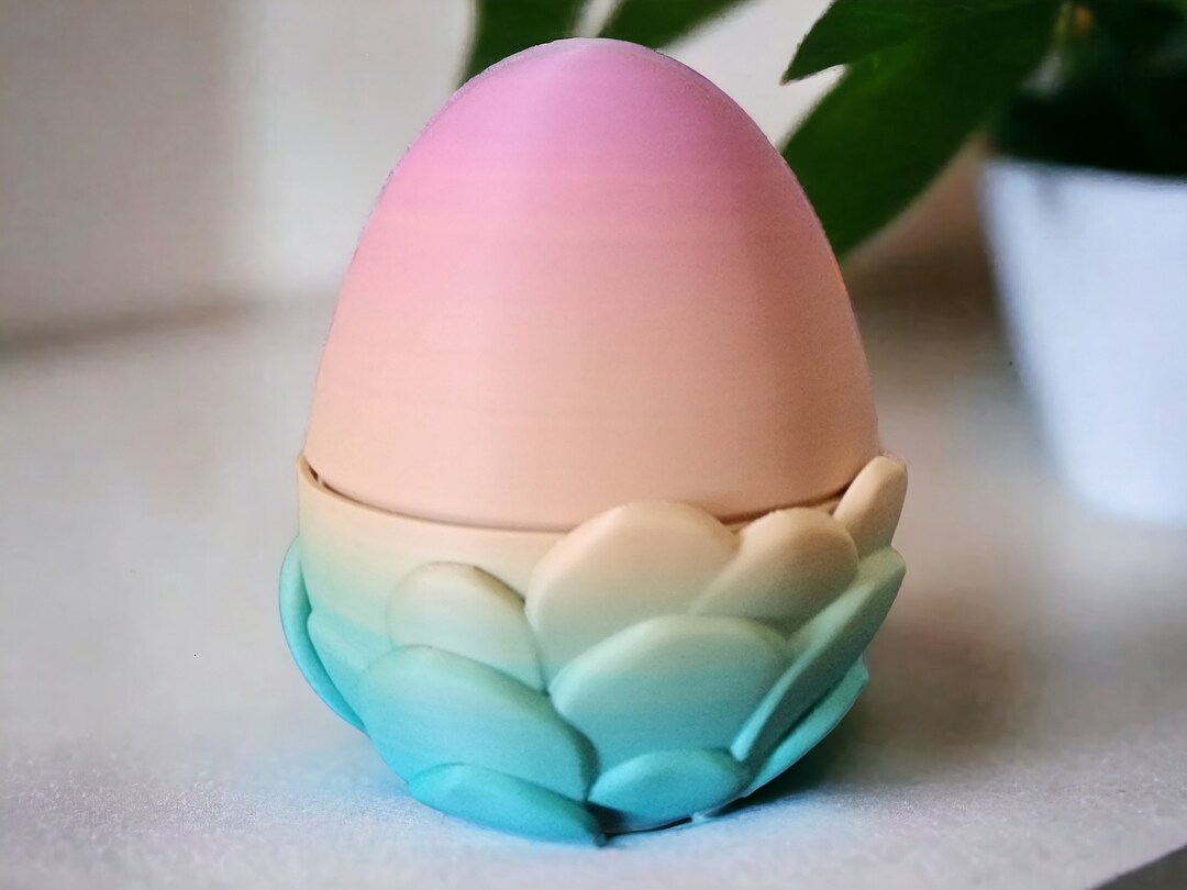 Rainbow Dragon in a Rainbow Leaf Egg - Etsy