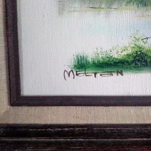 Melton Original Oil on Canvas Painting Mid Century - Etsy