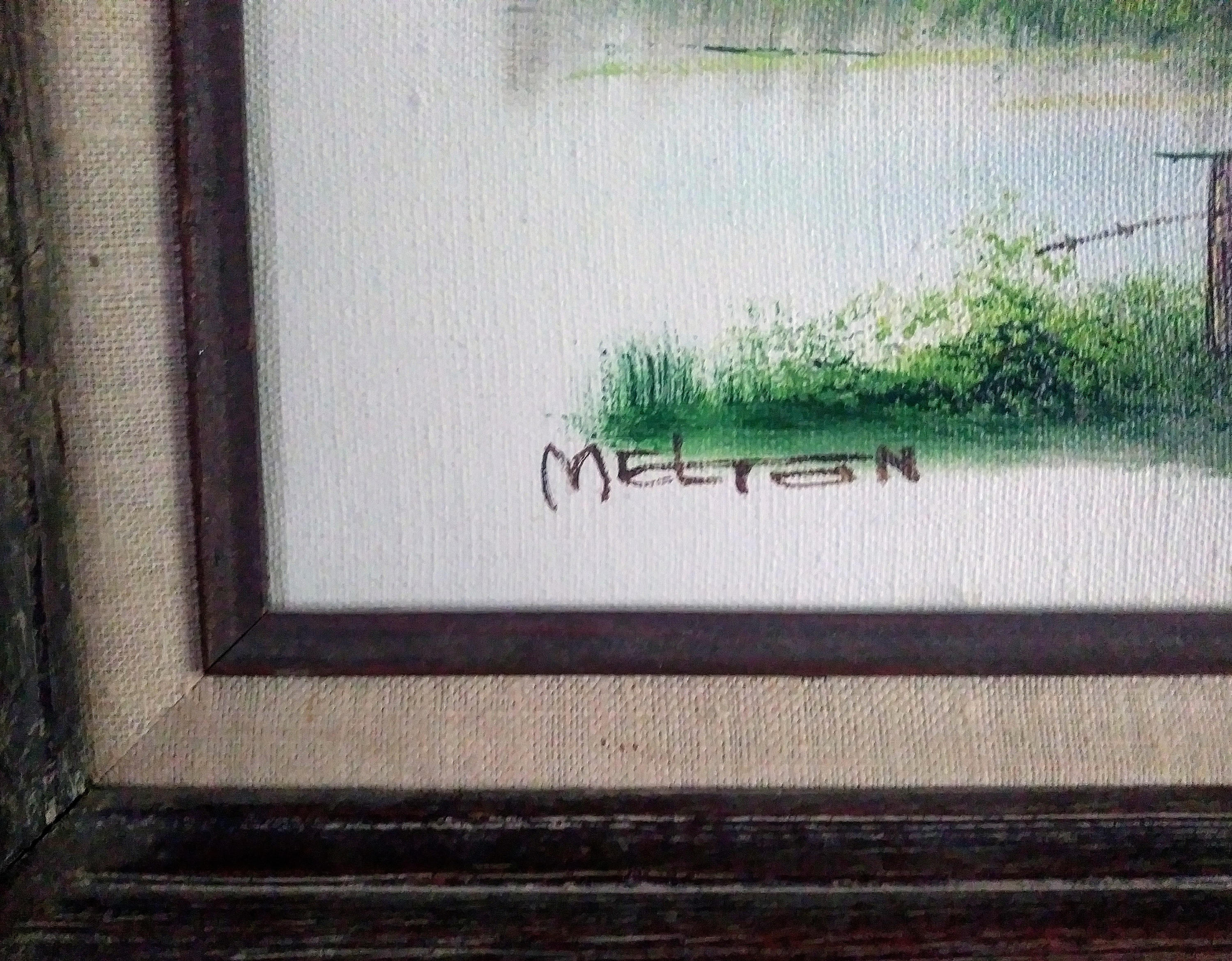 Melton Original Oil on Canvas Painting Mid Century - Etsy