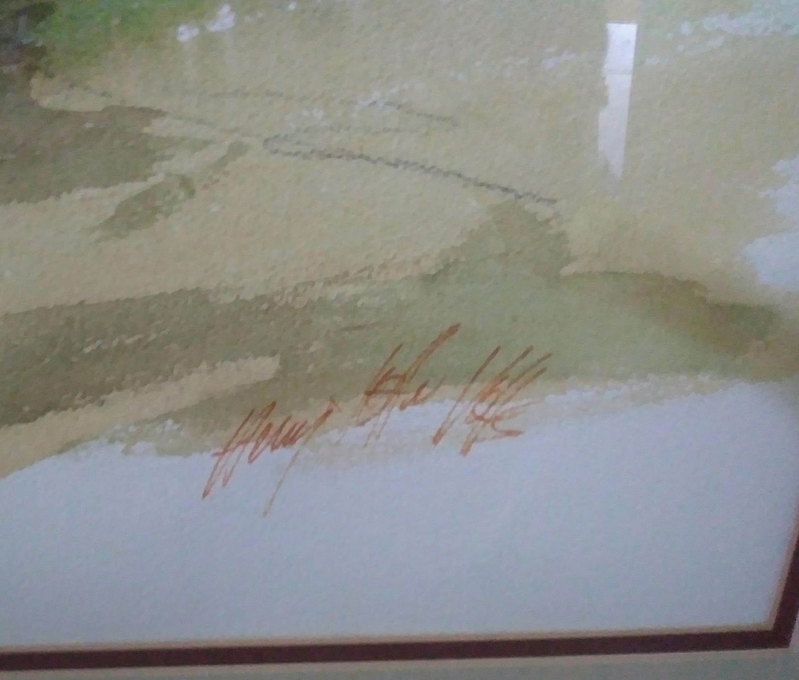 Henry John Vohs Original Watercolor Farm Scene With Certificate of ...