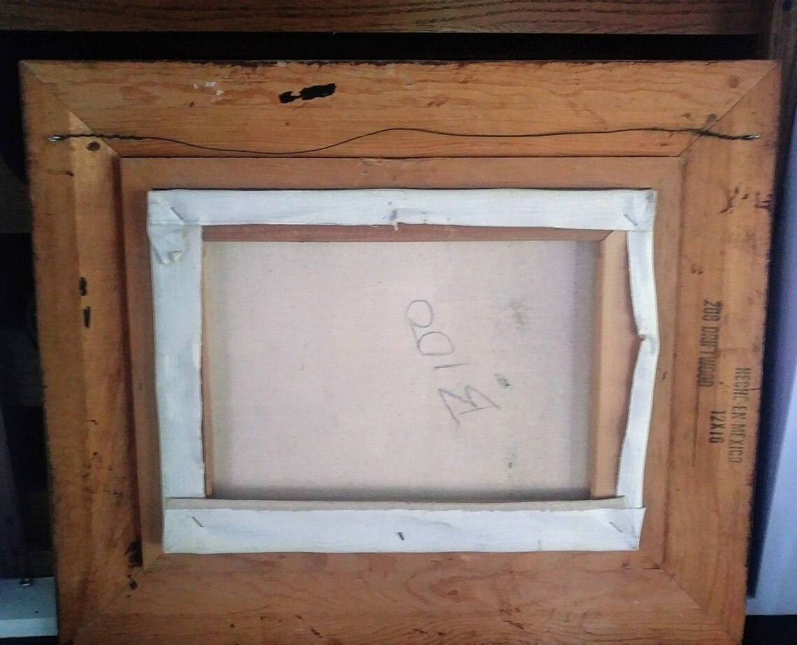 Melton Original Oil on Canvas Painting Mid Century - Etsy