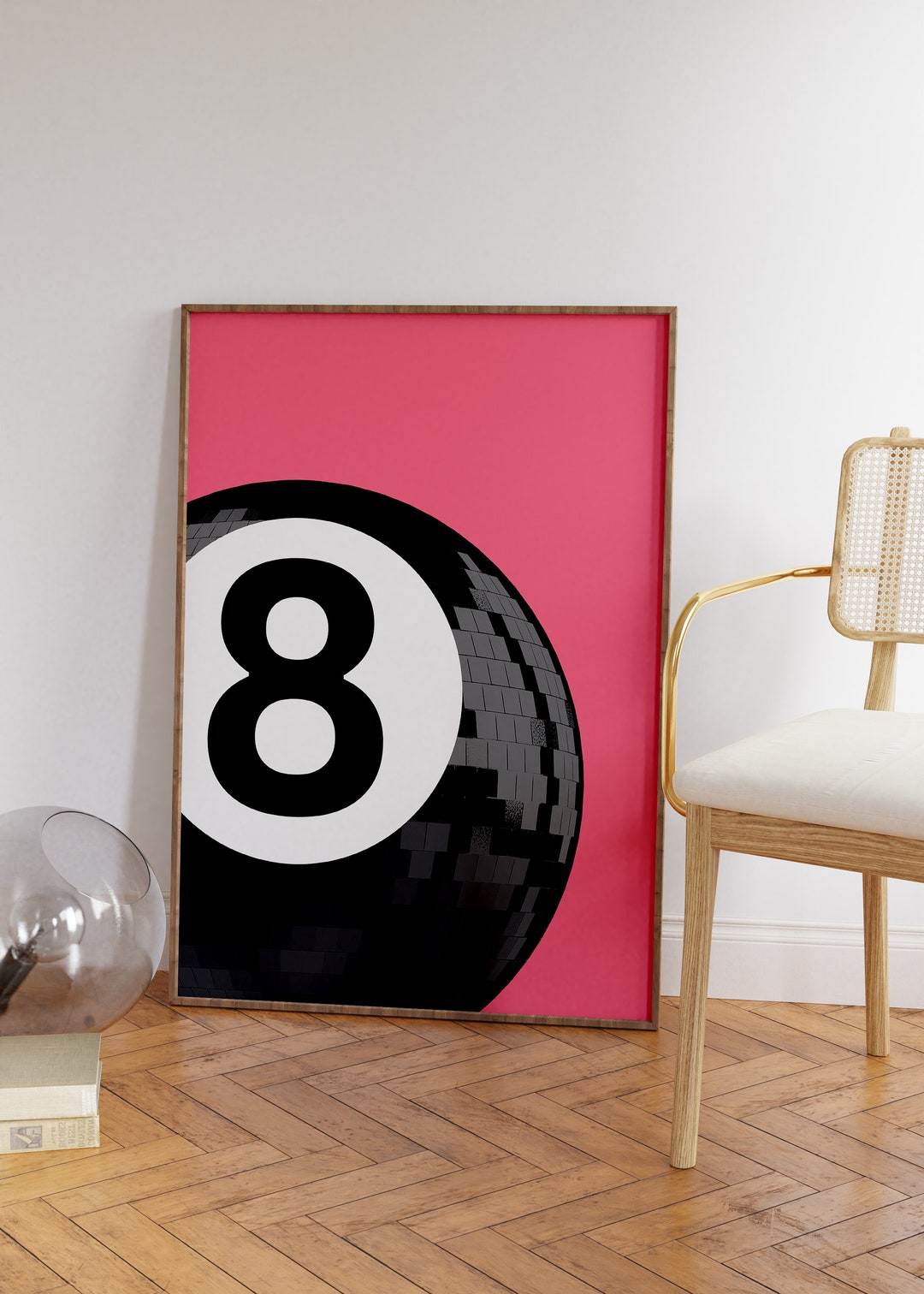 8 Ball Print, Disco Ball Print, Billiard Wall Art, Printable Poster ...