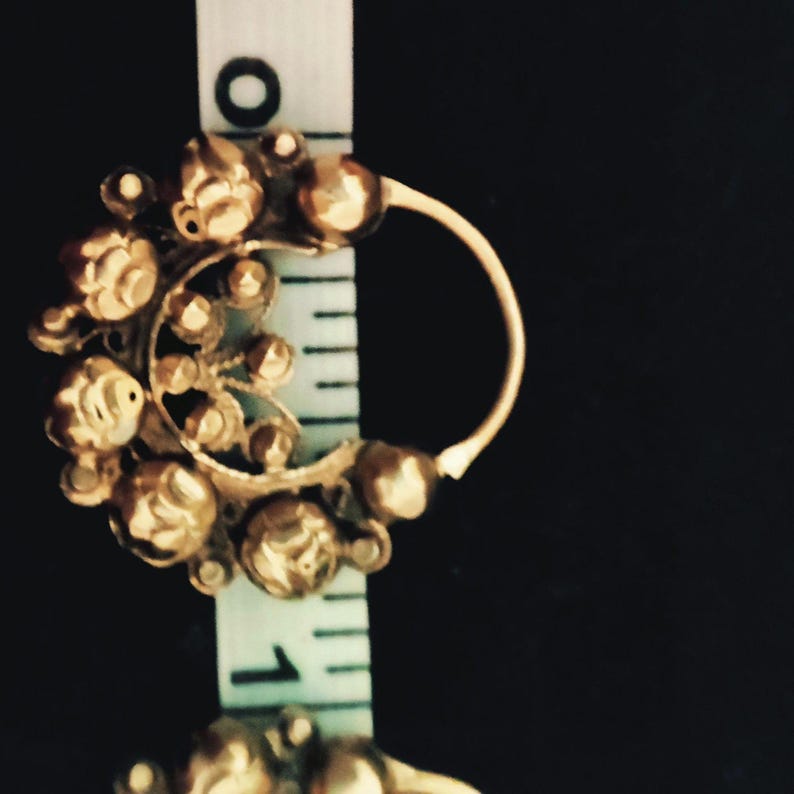 Antique Spanish Filipino Colonial Criolla Creole Gold Earrings 10karat ...