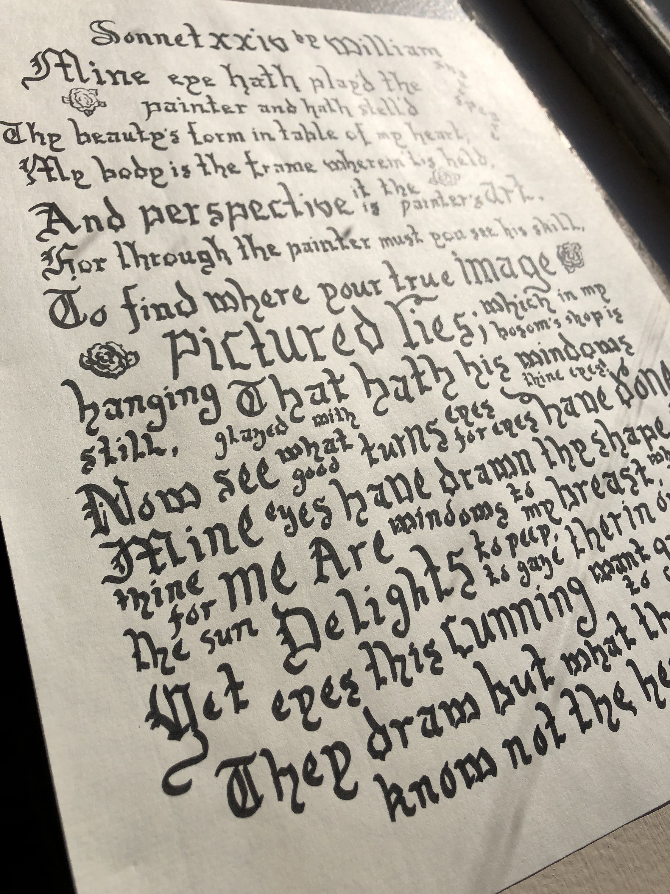 Shakespeare Handwriting Font