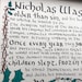 Nicholas Was.../neil Gaiman Short Story Art/celtic Calligraphy - Etsy