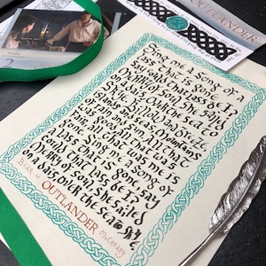 Skye Boat Song Lyrics//outlander Theme//handwritten// Bear Mccreary ...