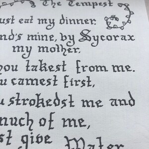 Caliban Monologue//william Shakespeare's the Tempest//medieval ...