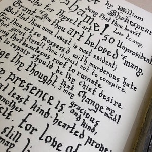Sonnet X by William Shakespeare//handwritten in Medieval Style ...
