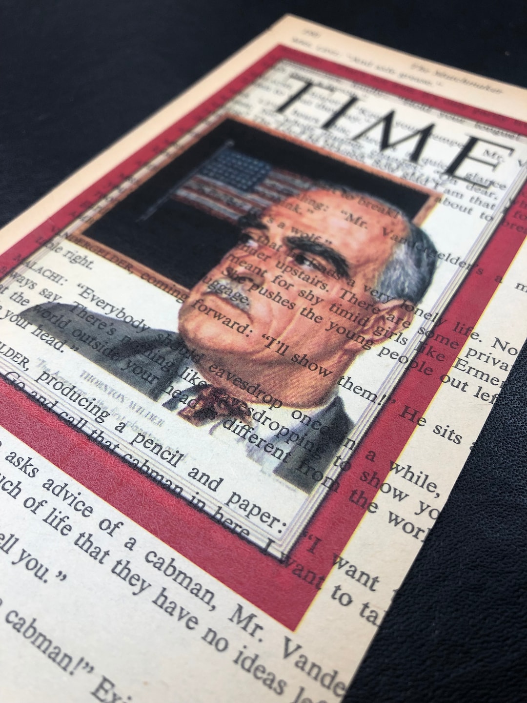 Vintage Print Thornton Wilder//time Magazine Cartoon//upcycled on Pages ...
