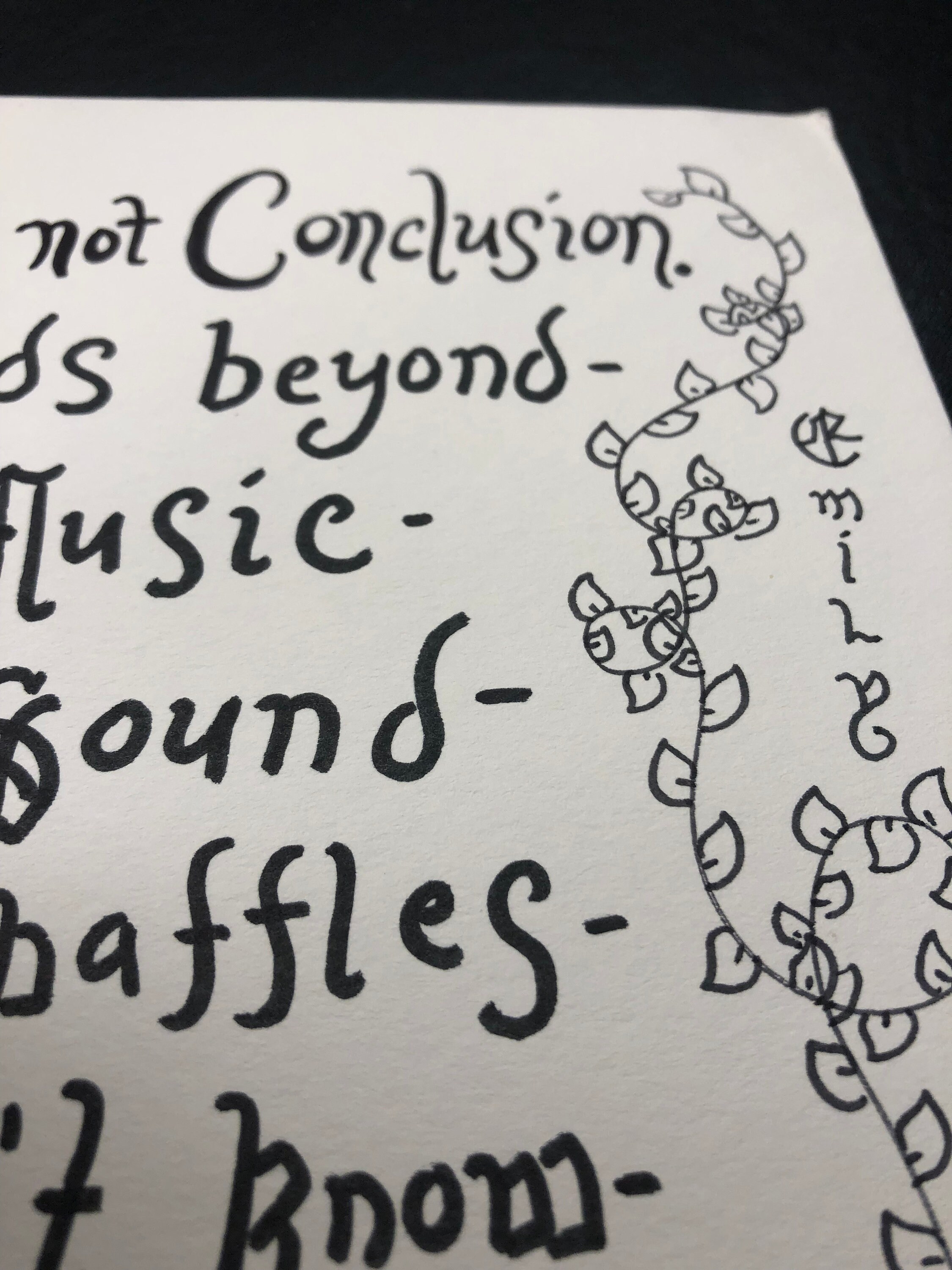 Emily Dickinson This World is Not Conclusion//calligraphy - Etsy