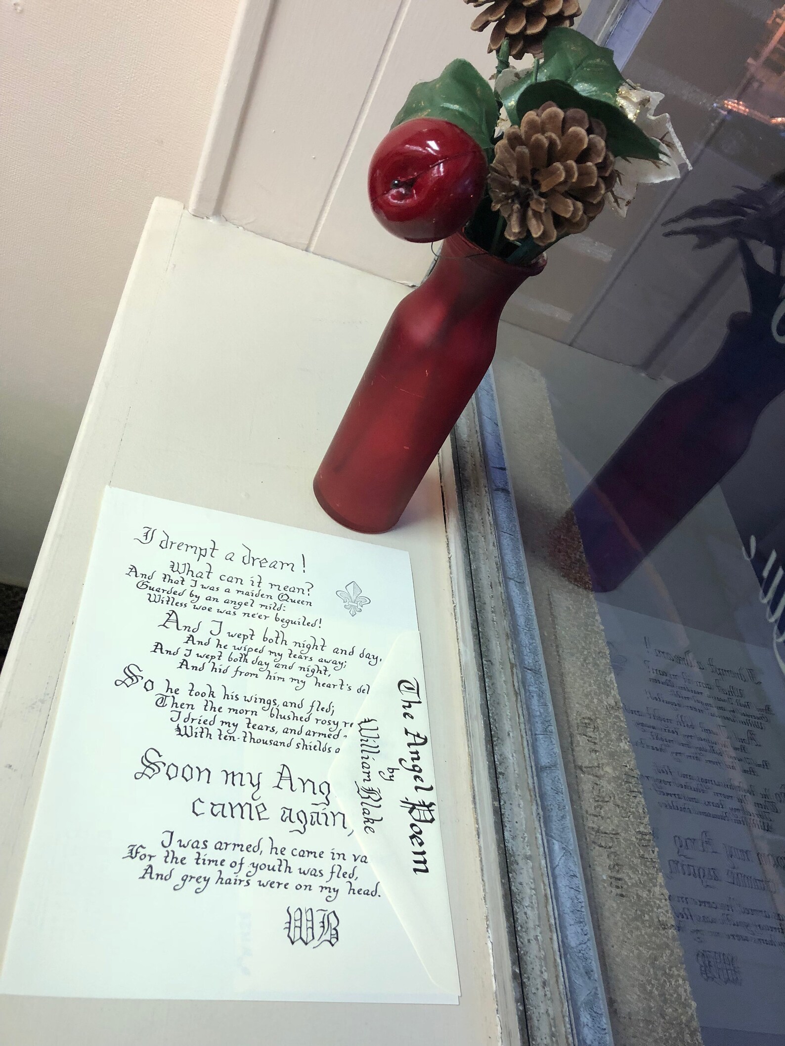 Handwritten Calligraphy: William Blake 'angel Poem' Love Letter - Etsy