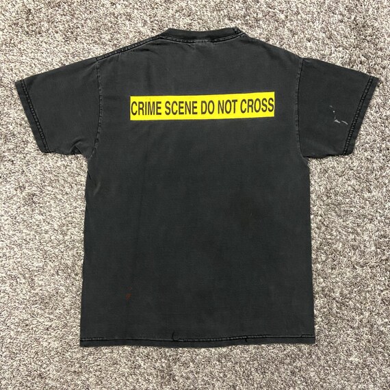 Vintage Crime Scene Shirt Sun Faded Graphic Tee 90s y… - Gem