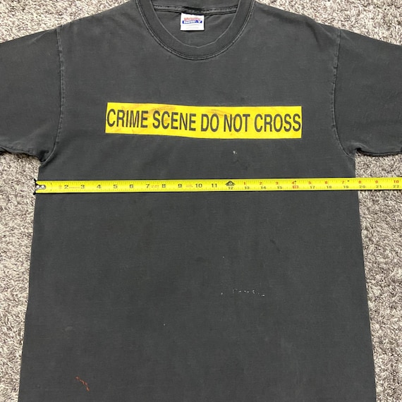 Vintage Crime Scene Shirt Sun Faded Graphic Tee 90s y… - Gem