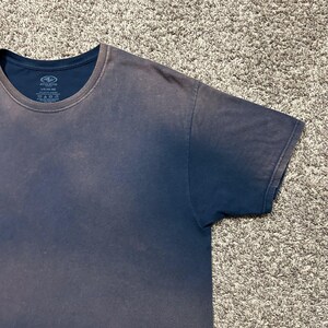 Thrashed Shirt Sun Faded Tee Short Sleeve Y2k Grunge Aesthetic Navy ...