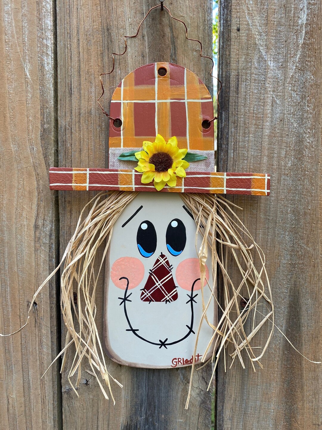 FALL SCARECROW Little Hanger - Etsy