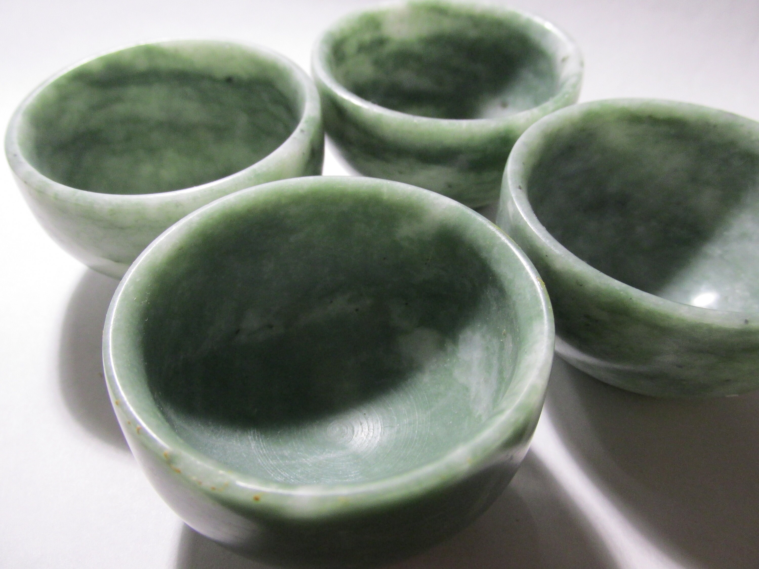 Chinese Green and White Jade Tea Cup-Wine Cup-Collectible | Etsy