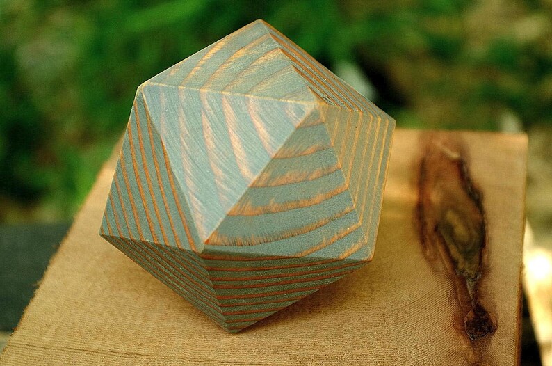 Solid Wood Icosahedron d20, Small - Etsy