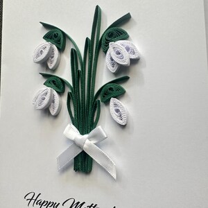 Unique Bouquet for My Mum, Mother Day Card, Handmade Quilled Card ...