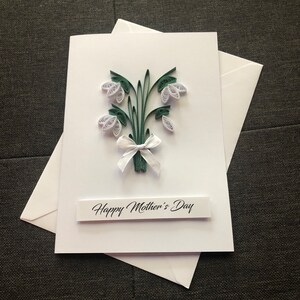 Unique Bouquet for My Mum, Mother Day Card, Handmade Quilled Card ...