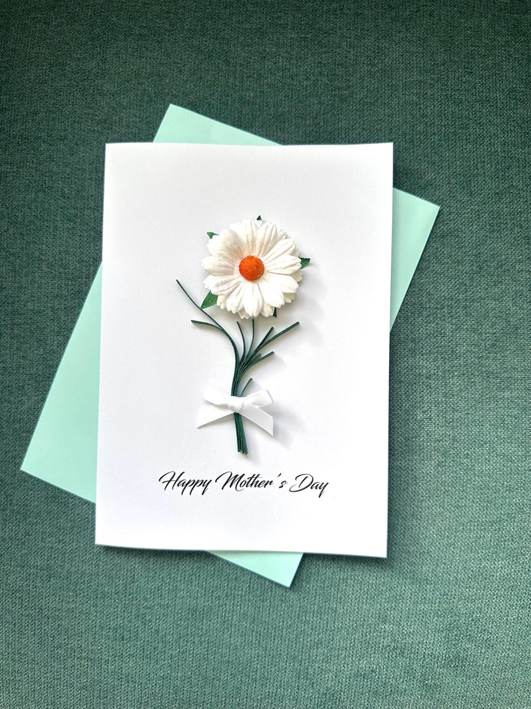 Happy Mother’s Day Card, 3D Daisy Mothers Day Bouquet, Handmade Card ...