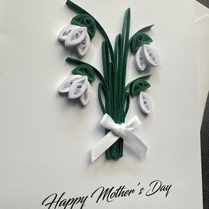 Unique Bouquet for My Mum, Mother Day Card, Handmade Quilled Card ...