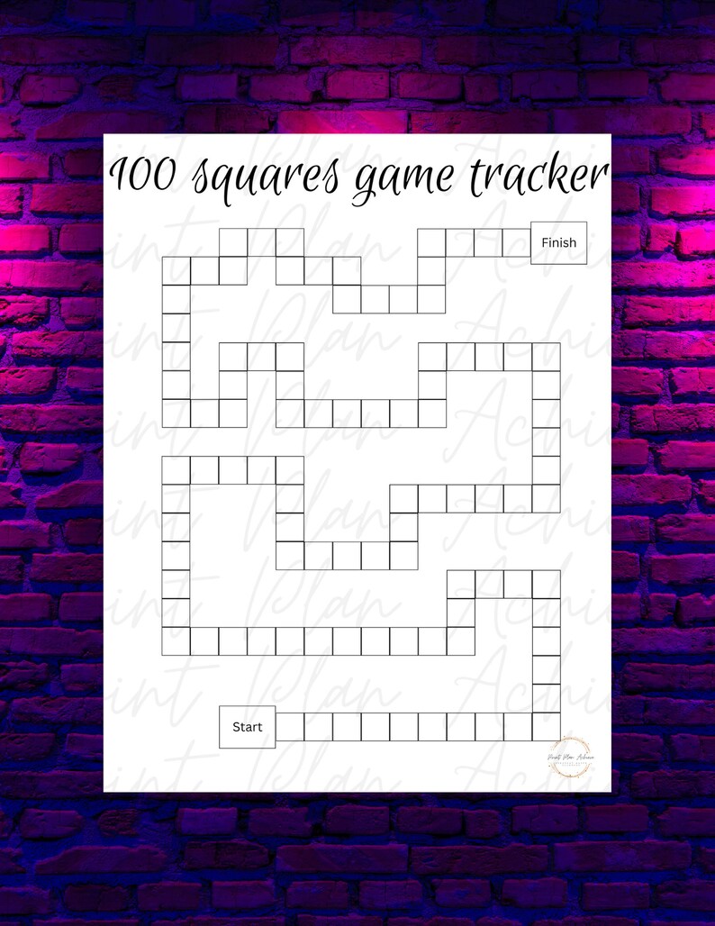 7-pack Bundle of 100 Square Trackers - Etsy