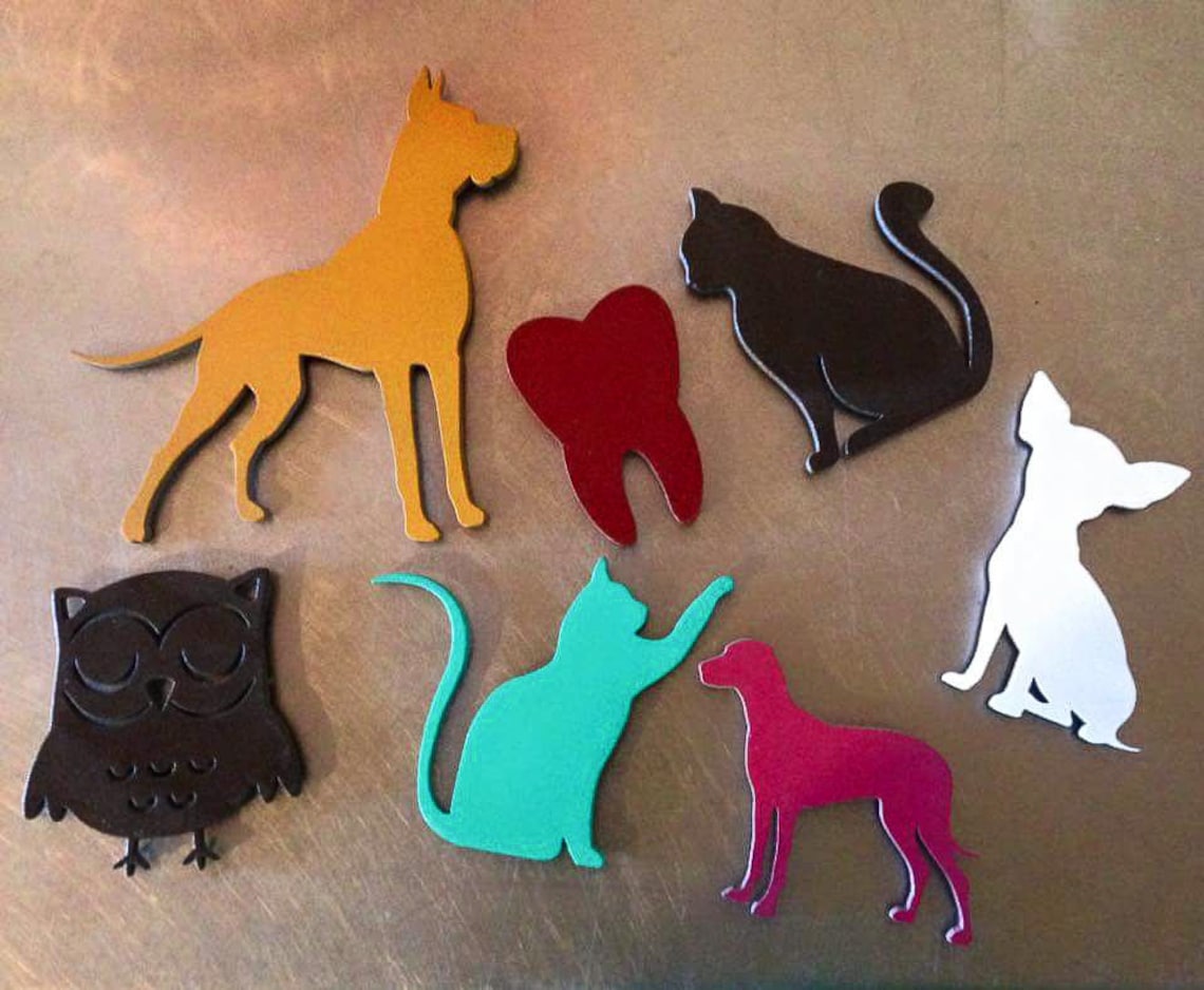 Animal Magnets Original Magnets Home Decor Gift Magnet Dog - Etsy